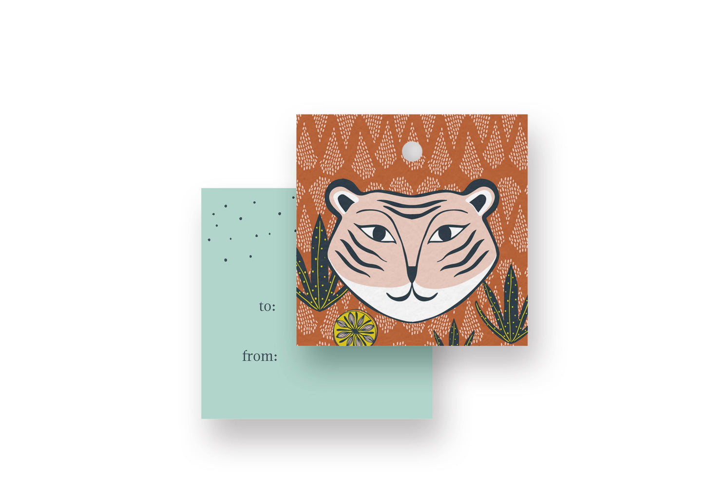 Mod Tiger Gift Tags – Modern Jungle Design (Set of 10) – Cool Cat ...