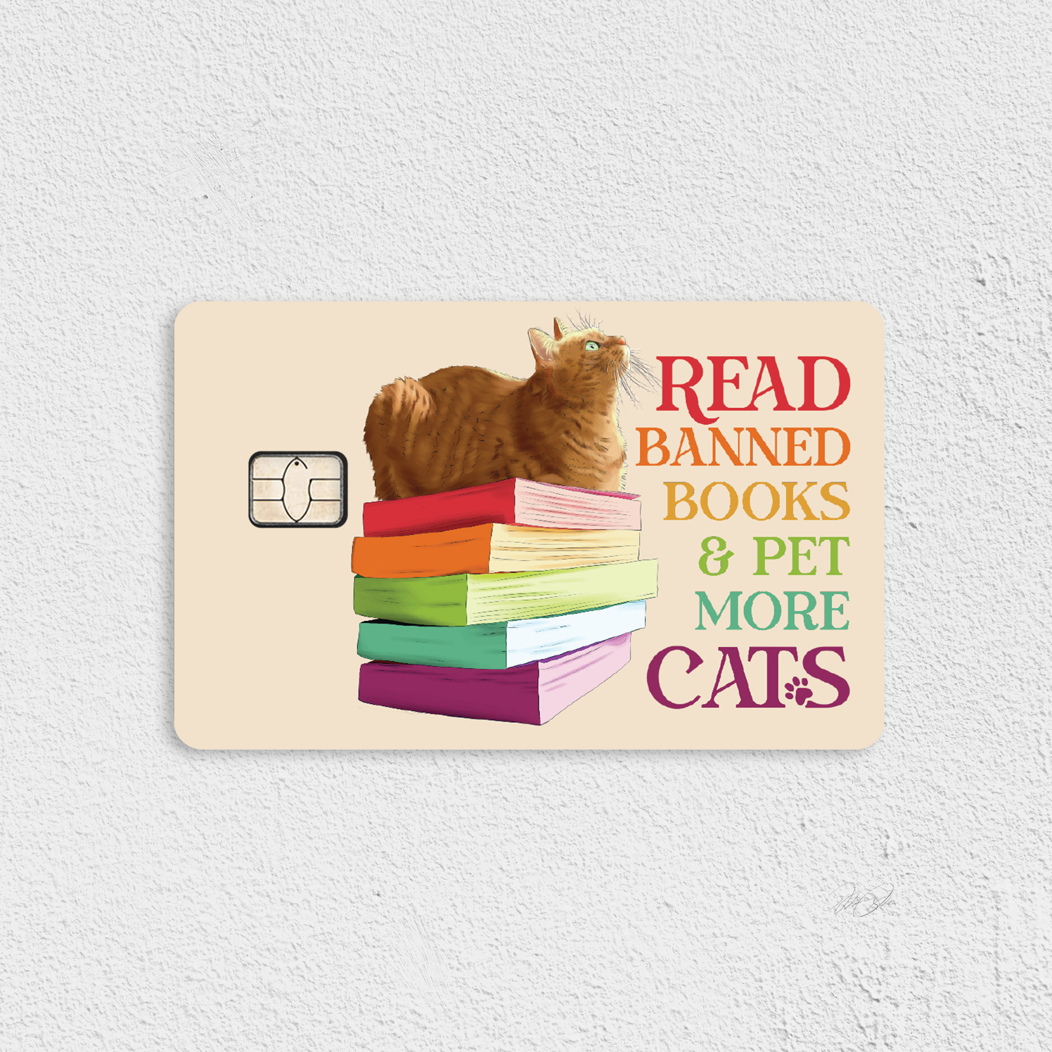 Cat Loaf Studio - Banned Books & Cats Credit Card Skin – Cool Cat ...