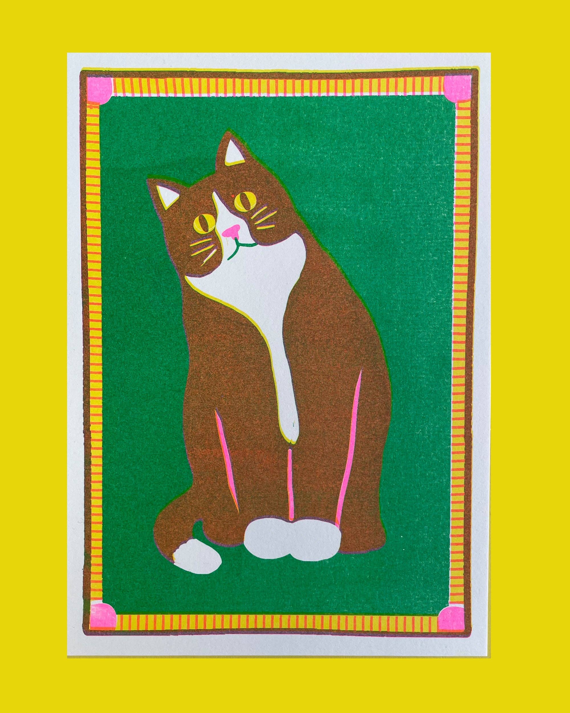 naomi wilkinson illustration - Black Cat Mini Riso Print – Cool Cat ...