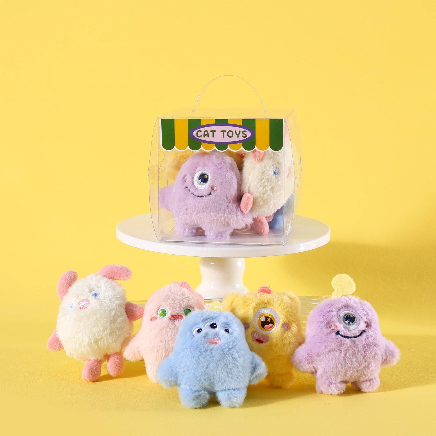 Cheerhunting - Moo - Cute Monster Shape Catnip Toy 5pcs set – Cool Cat ...