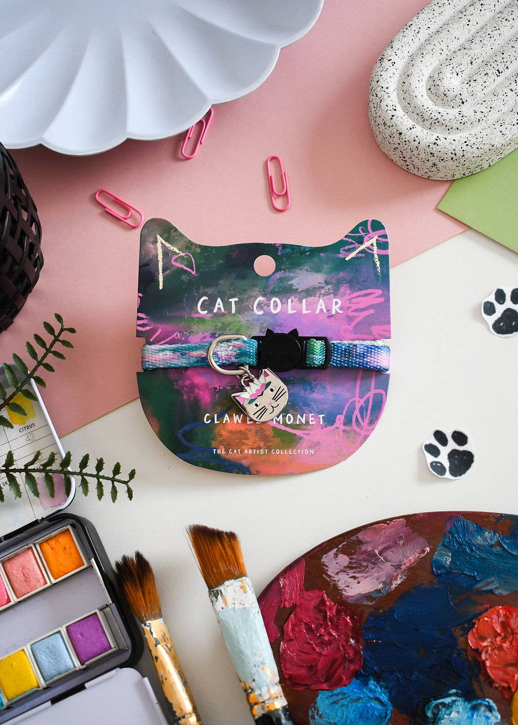 Clawed Monet Artist Cat Collar – Cool Cat Collective